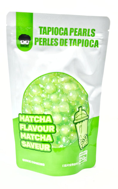 "Boba Boy" Quick Cooking Tapioca - Matcha Flavour (250g) | TastyEnterprises
