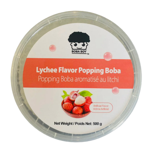 "Boba Boy" Lychee Popping Boba [500g] | TastyEnterprises